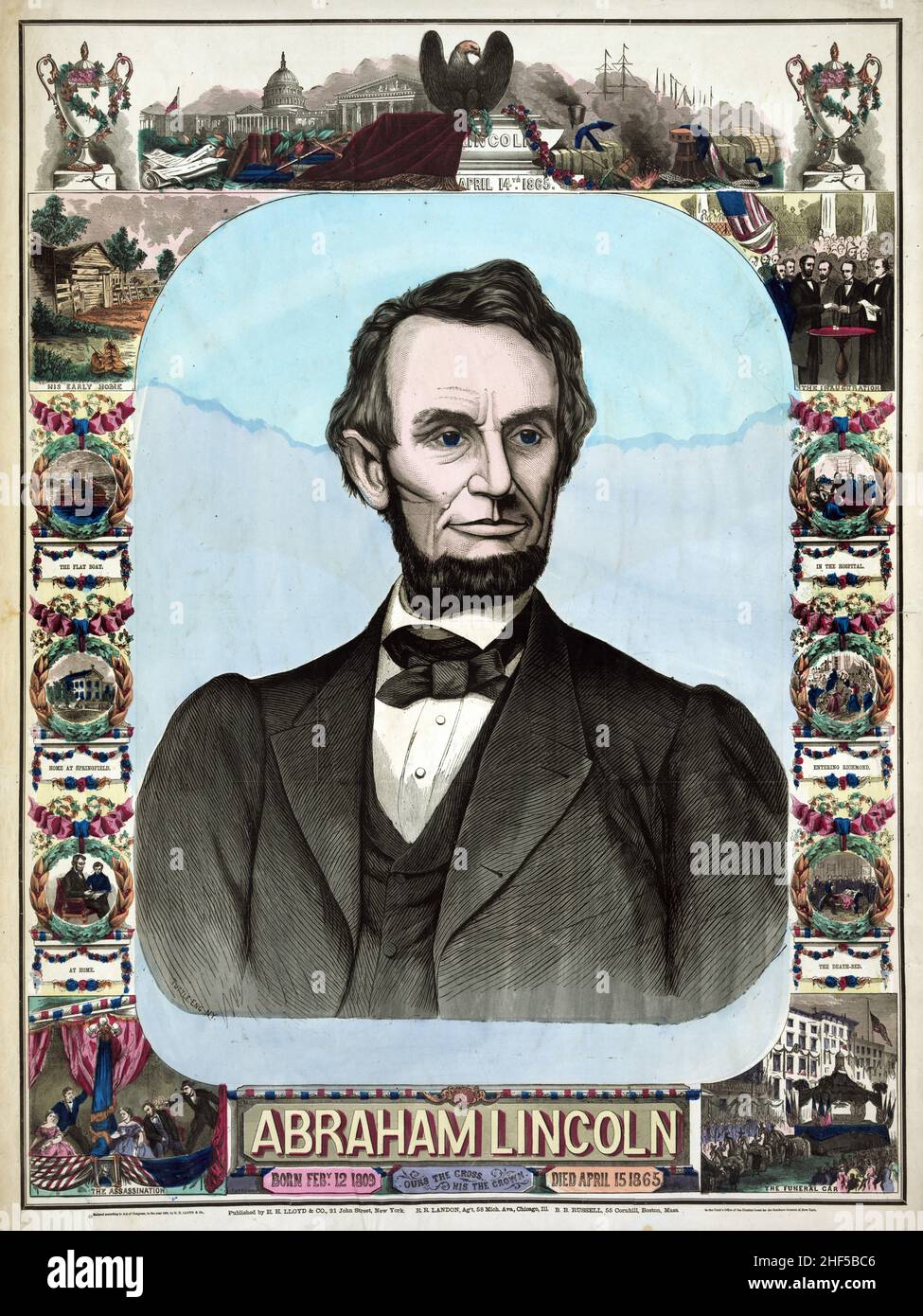 Abraham "Abe" Lincoln 1809-1865. C 1865 Stock Photo - Alamy