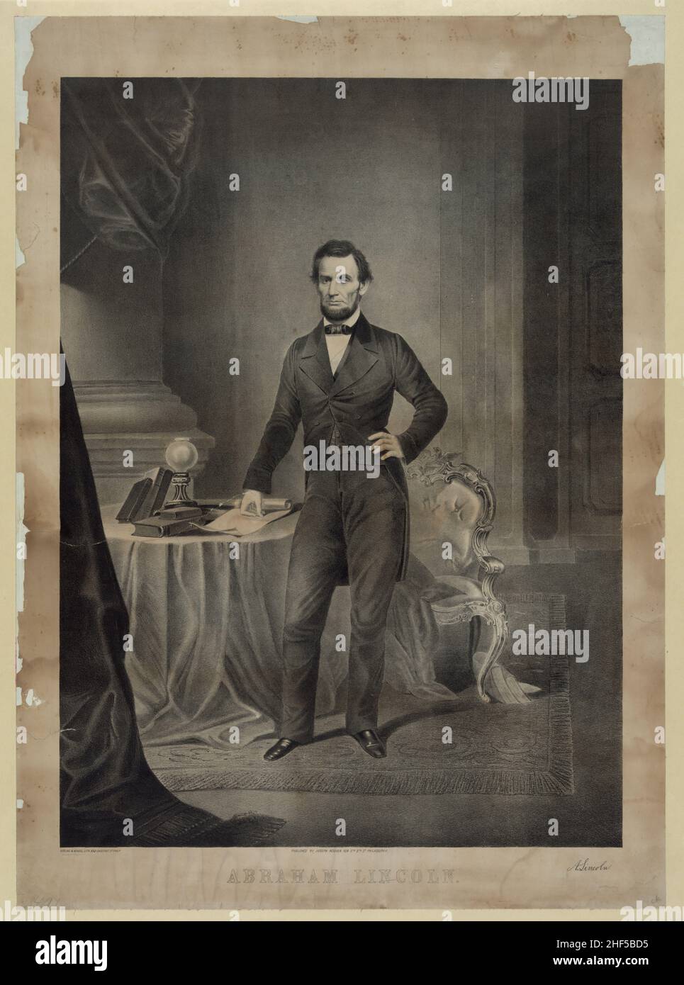 Abraham "Abe" Lincoln 1809-1865. Abraham Lincoln / Herline & Hensel ...