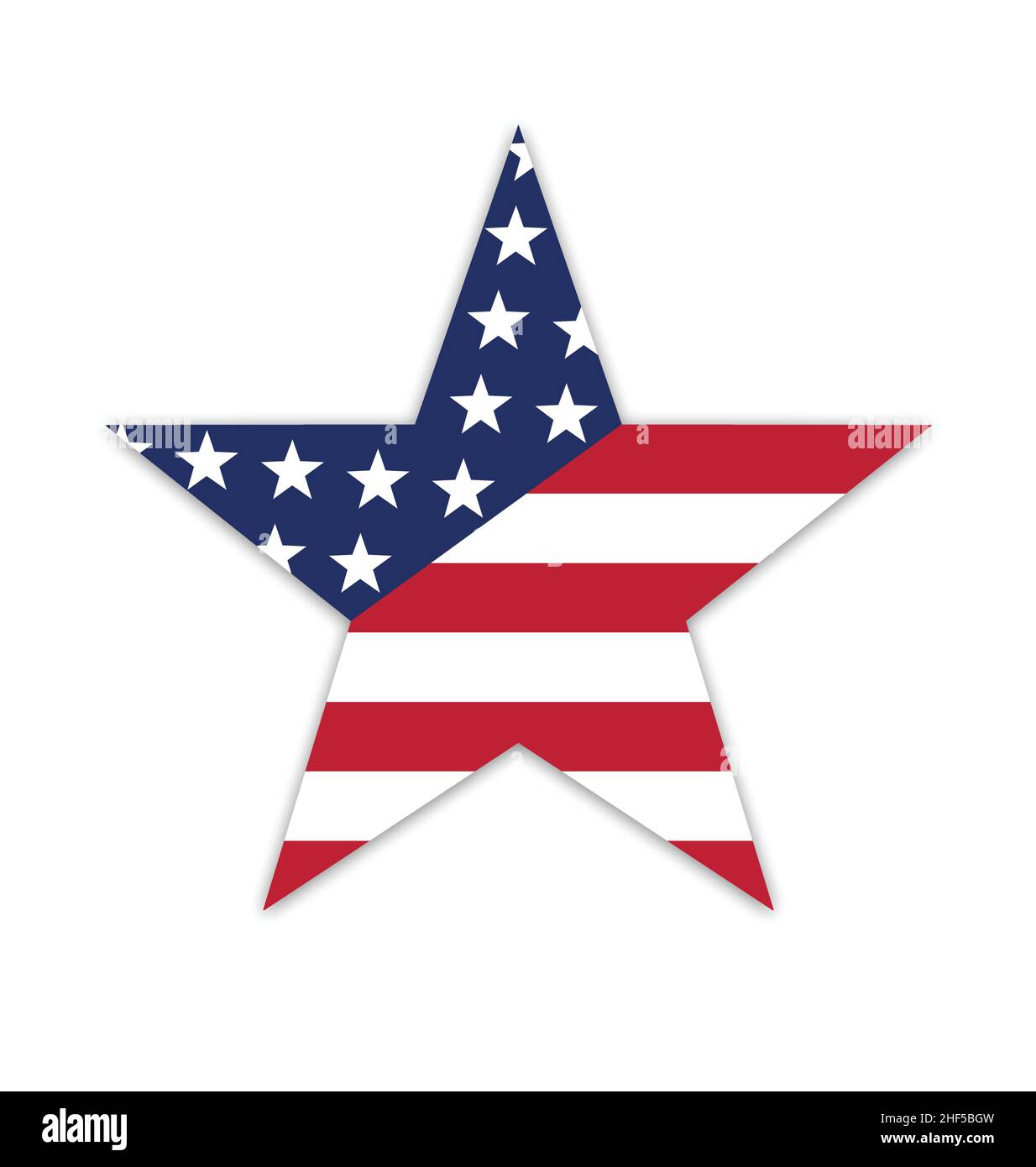 usa american flag star shape icon symbol vector isolated on white ...