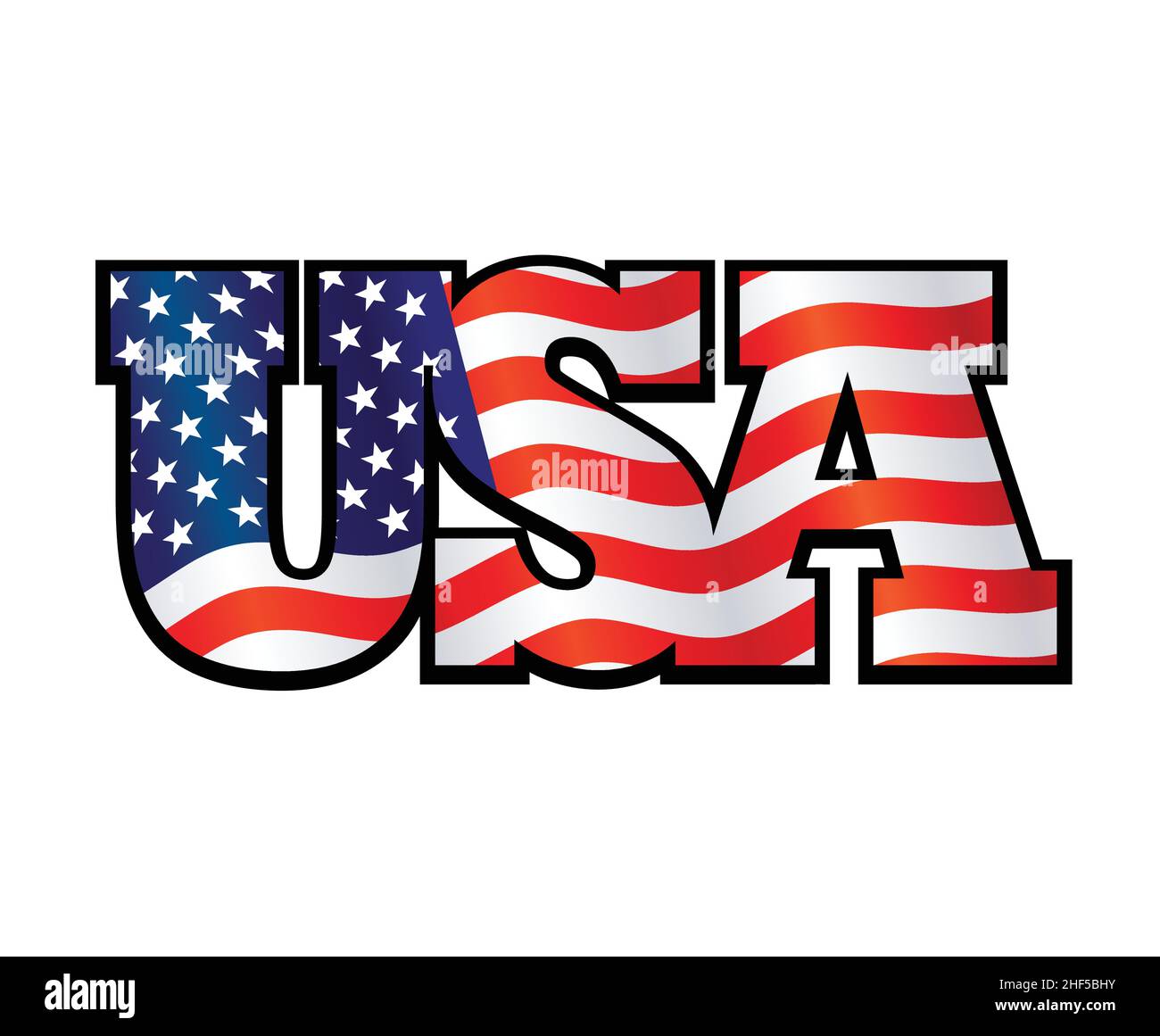 USA flag in USA text united states of america tshirt graphic design ...
