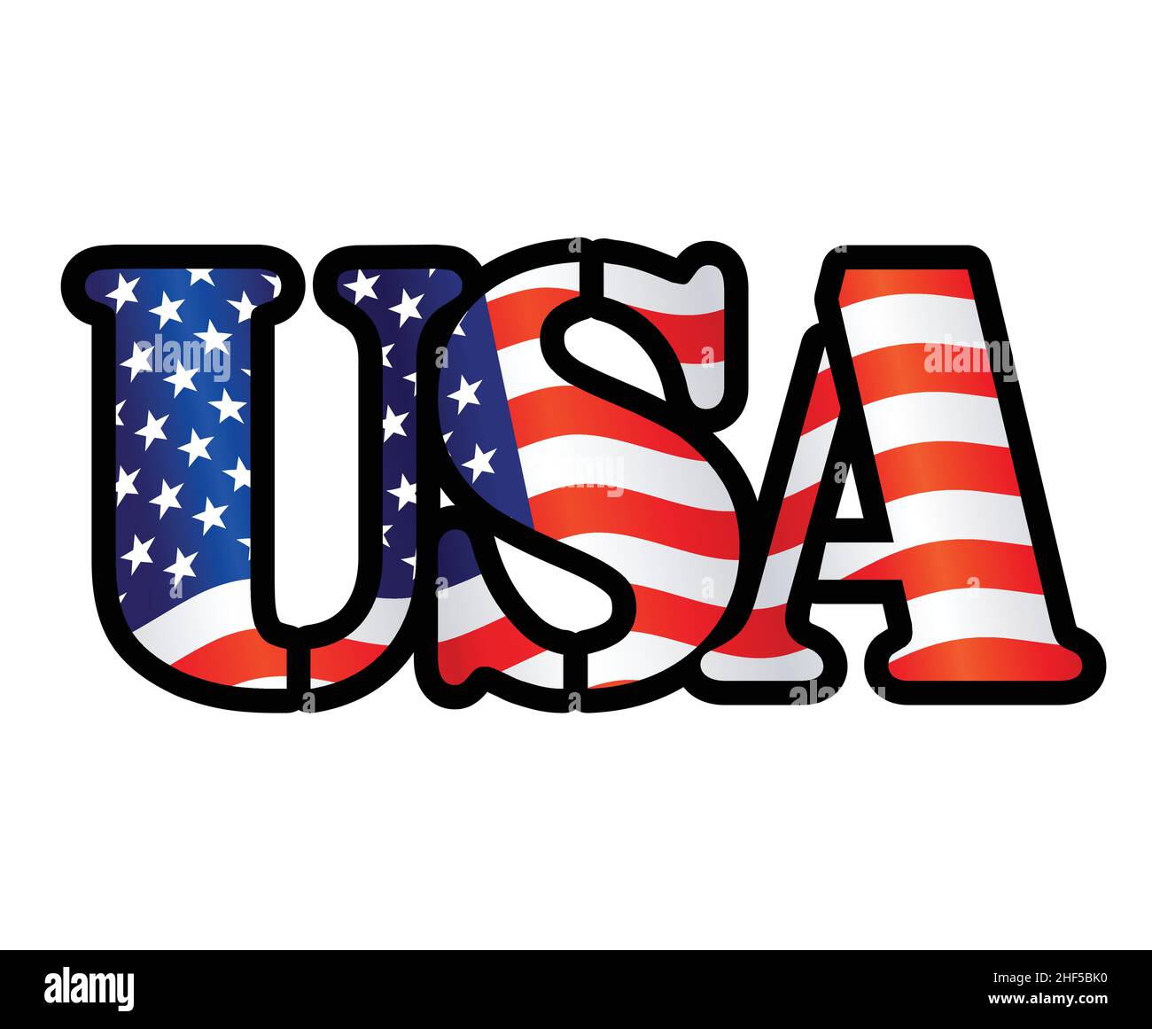 USA flag in USA text united states of america tshirt graphic design ...