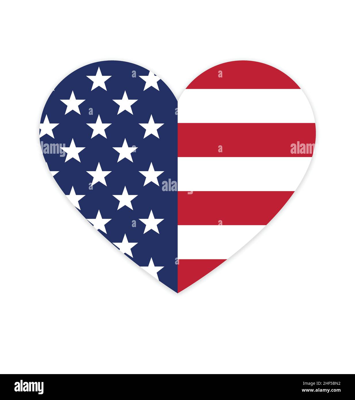 american usa flag in love heart shape icon symbol tshirt graphic ...