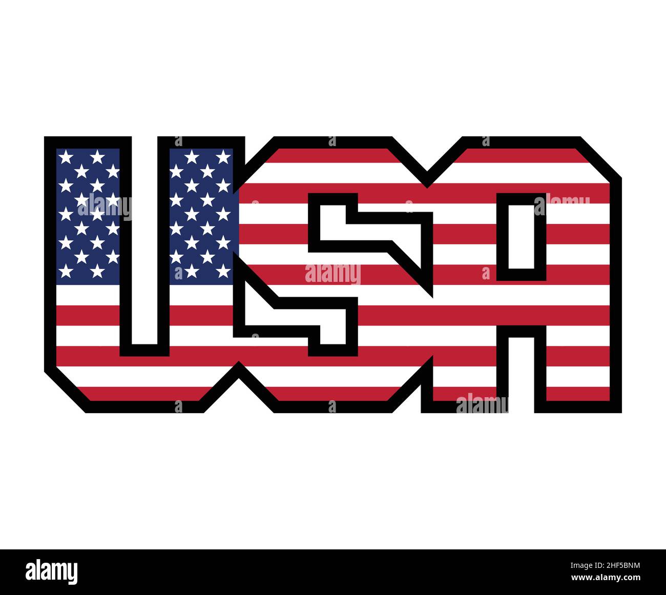 USA flag in USA text united states of america tshirt graphic design ...