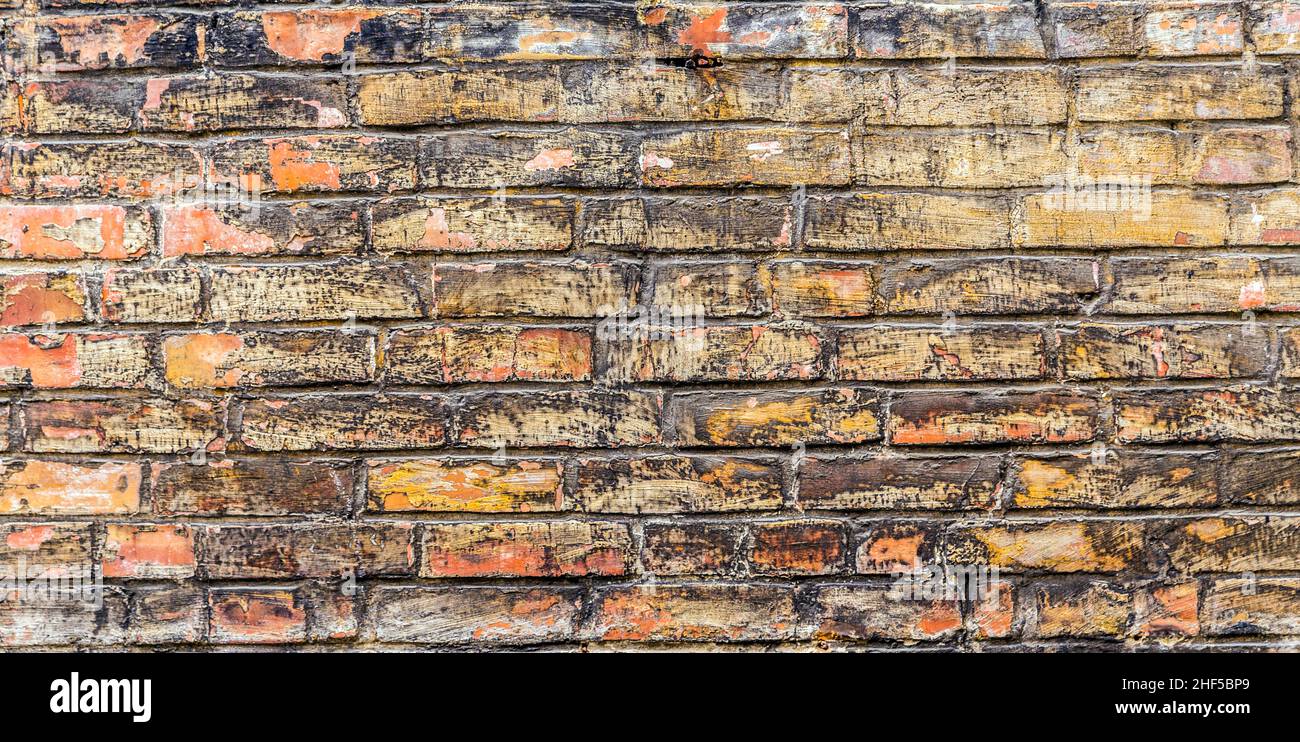 pattern of old historic brick wall im harmonic structure Stock Photo ...