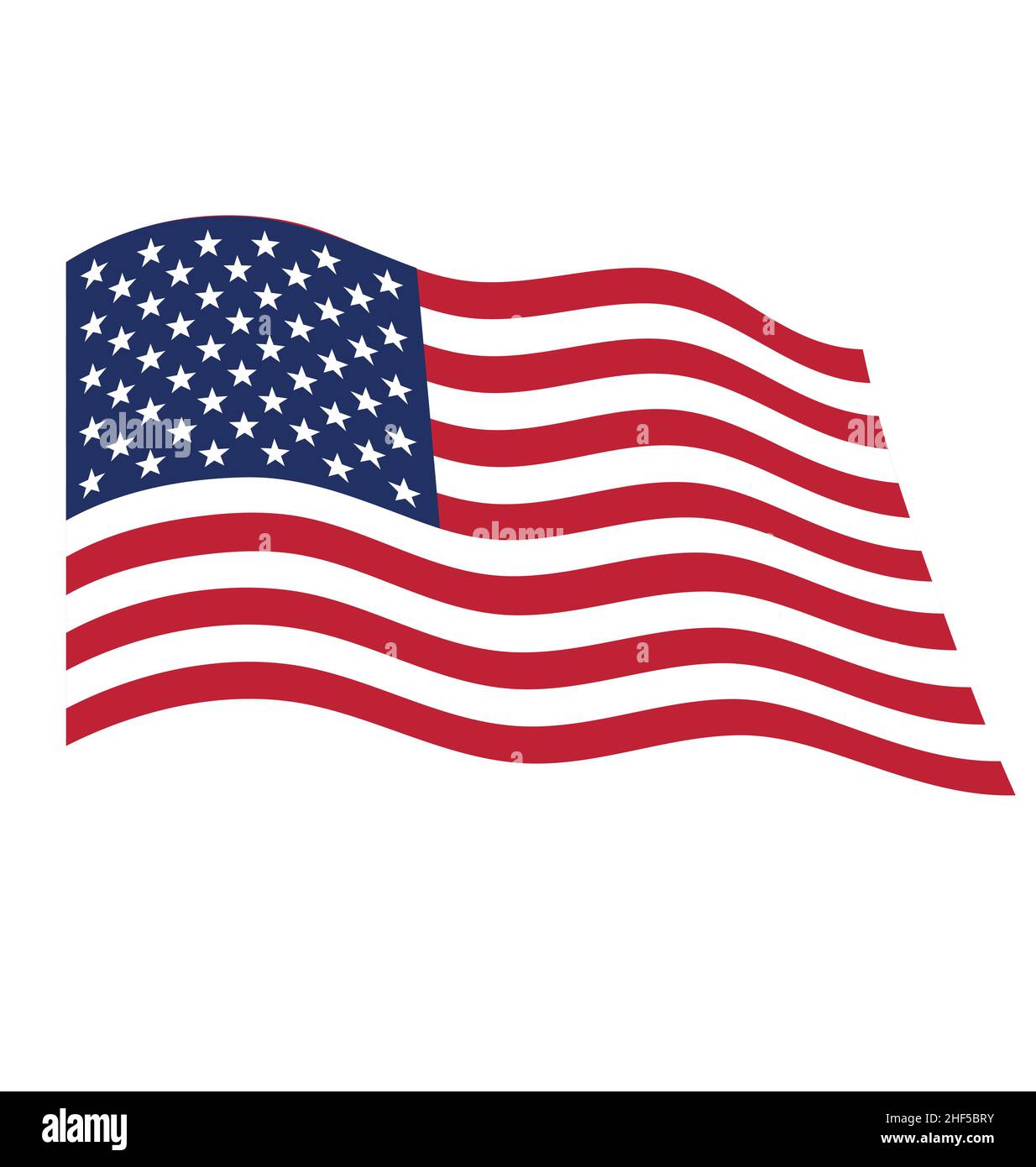 accurate correct flying waving usa flag of united states of america ...