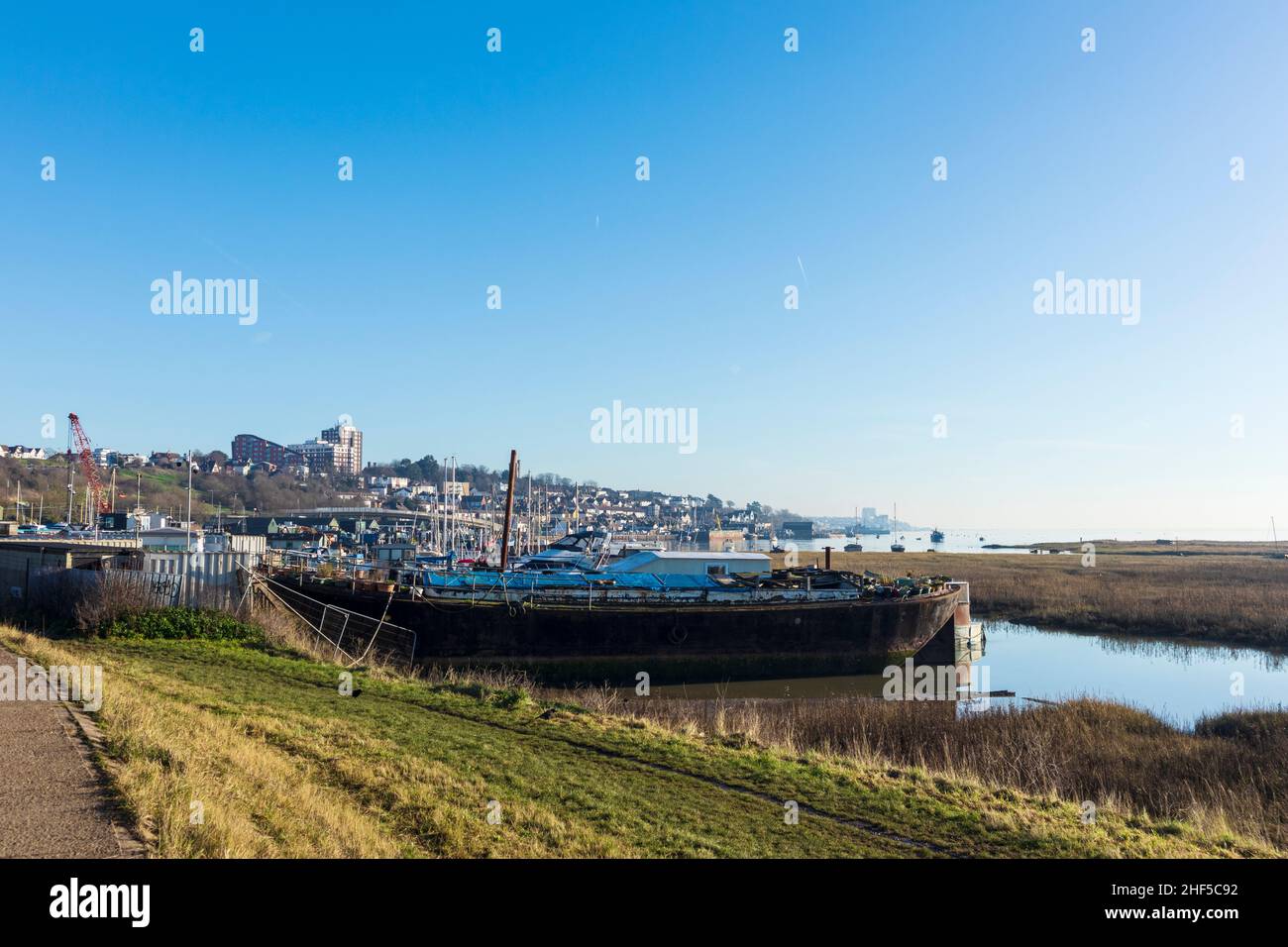 Looking from Leigh Marshes Towards Old Leigh and Chalkwell on a ...