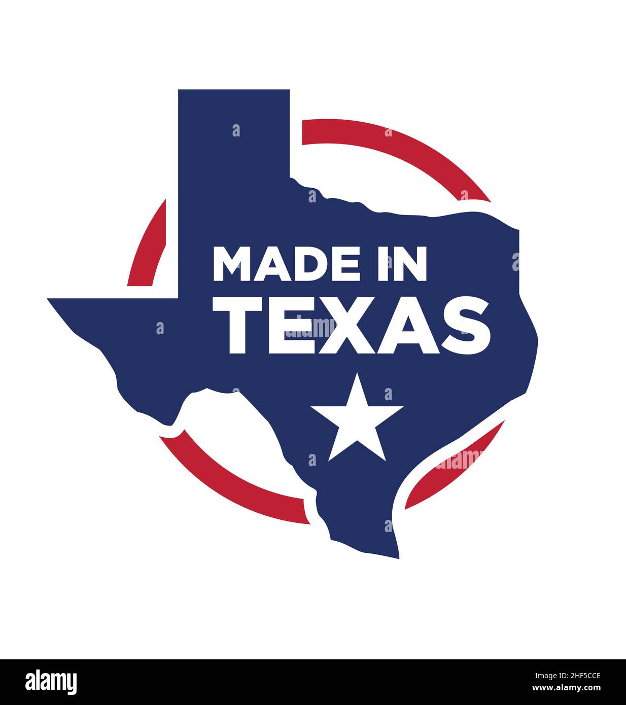 Made in Texas logo symbol vector isoalted on white background Stock ...