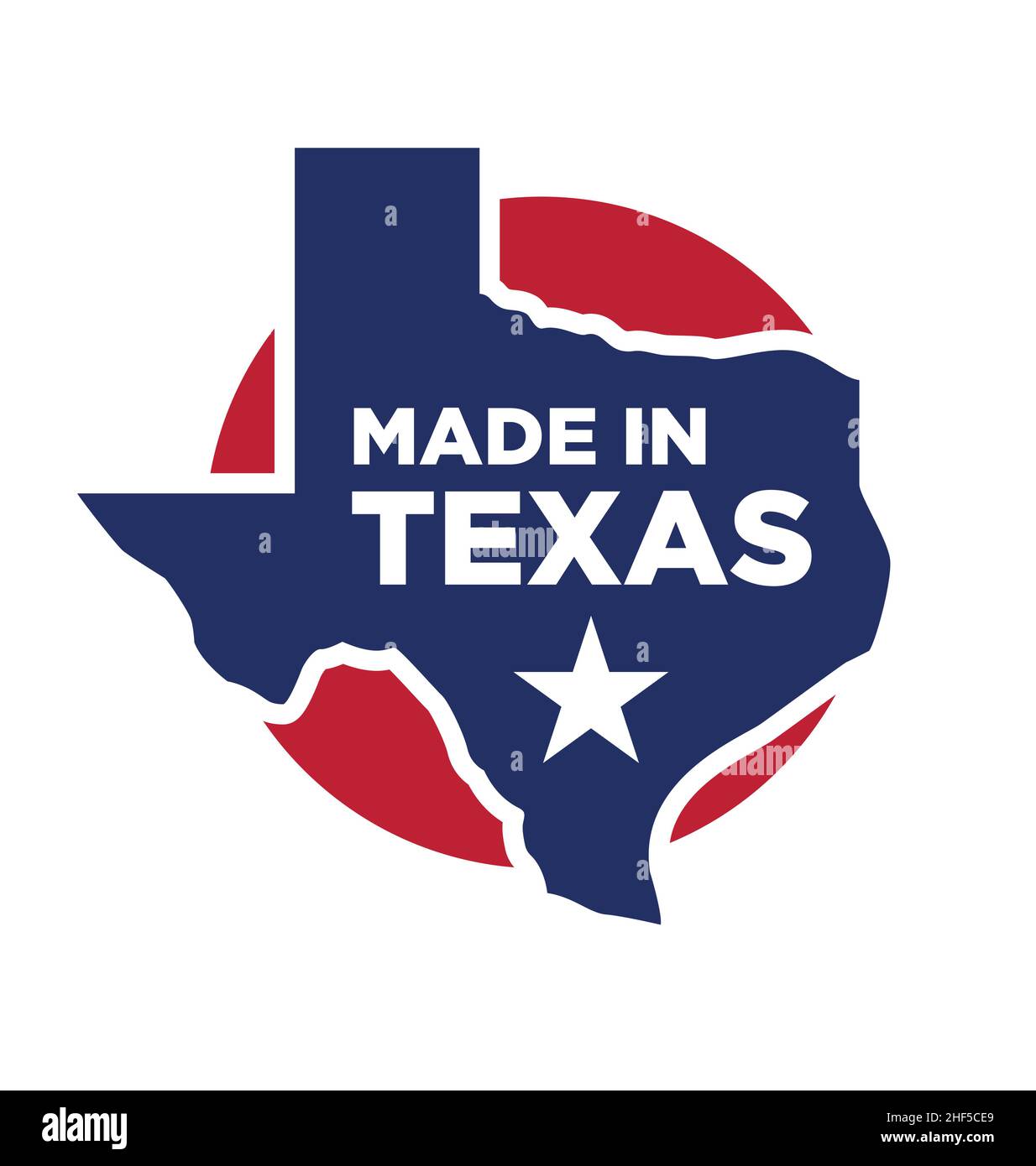 Made in Texas logo symbol vector isoalted on white background Stock ...
