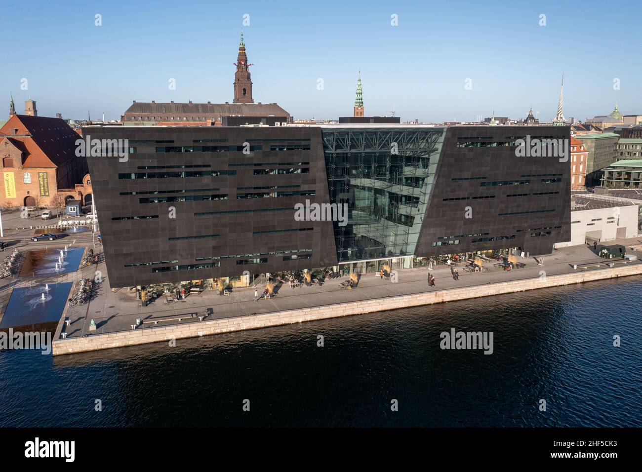 Aerial View of Royal Library in Copenhagen, Denmark Stock Photo - Alamy