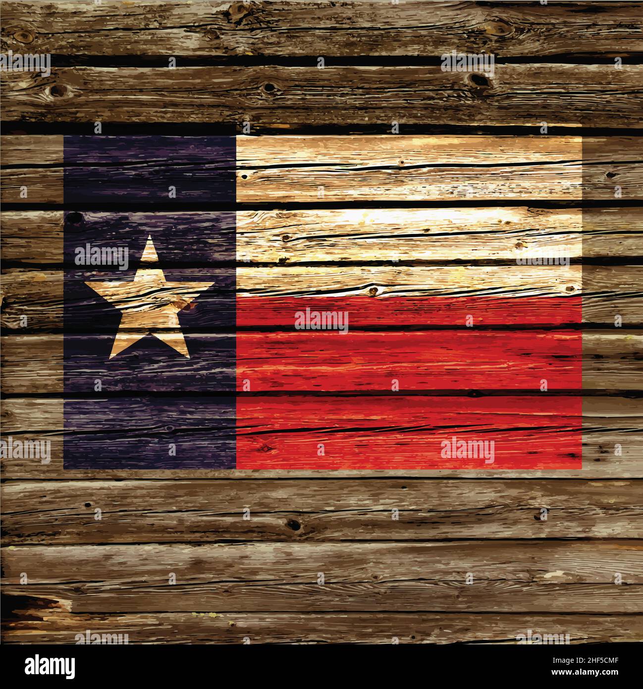 texas tx state flag painted on rustic old wood wall background vector ...