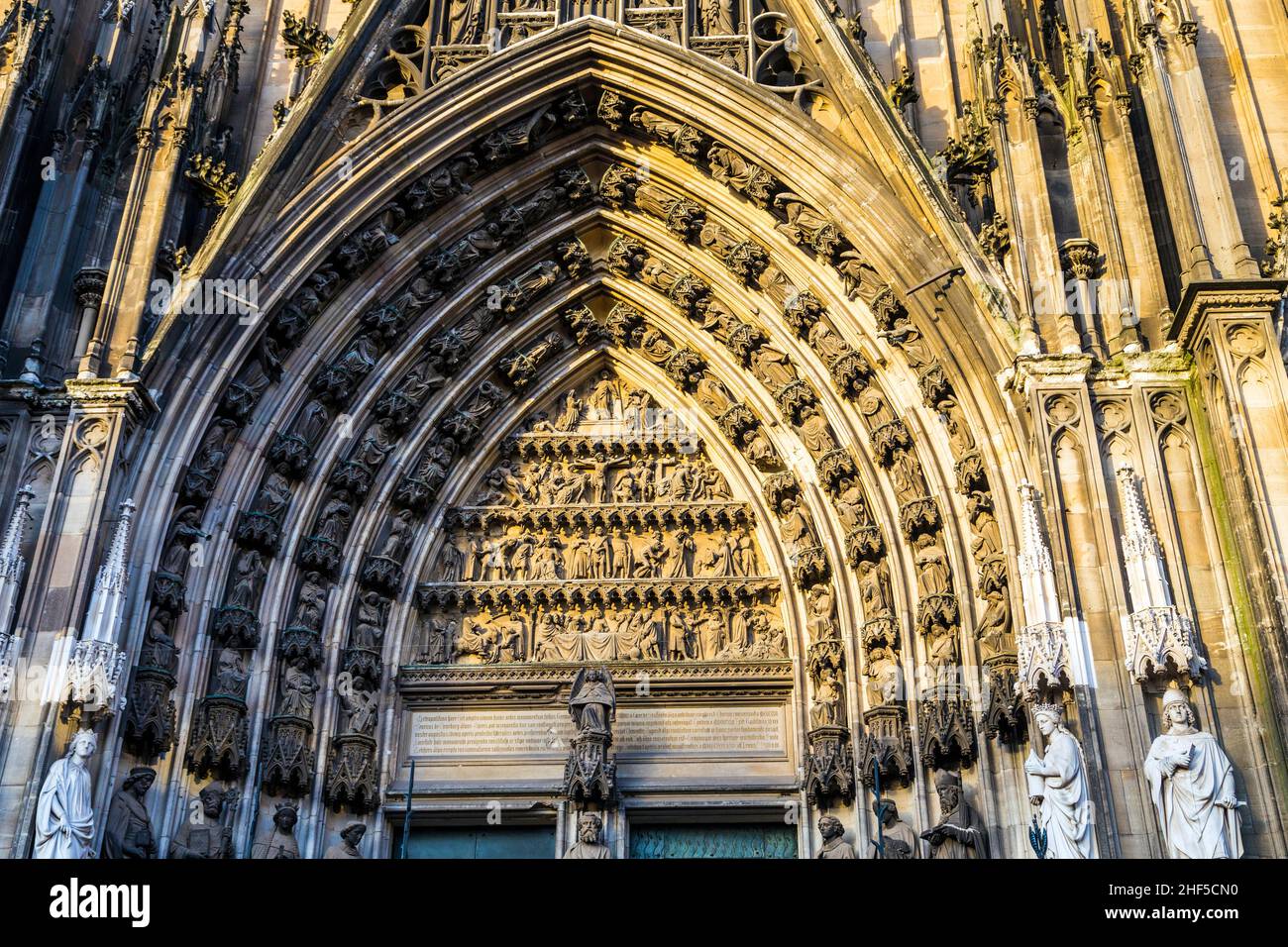 ancient facade of old dome in cologne Stock Photo - Alamy