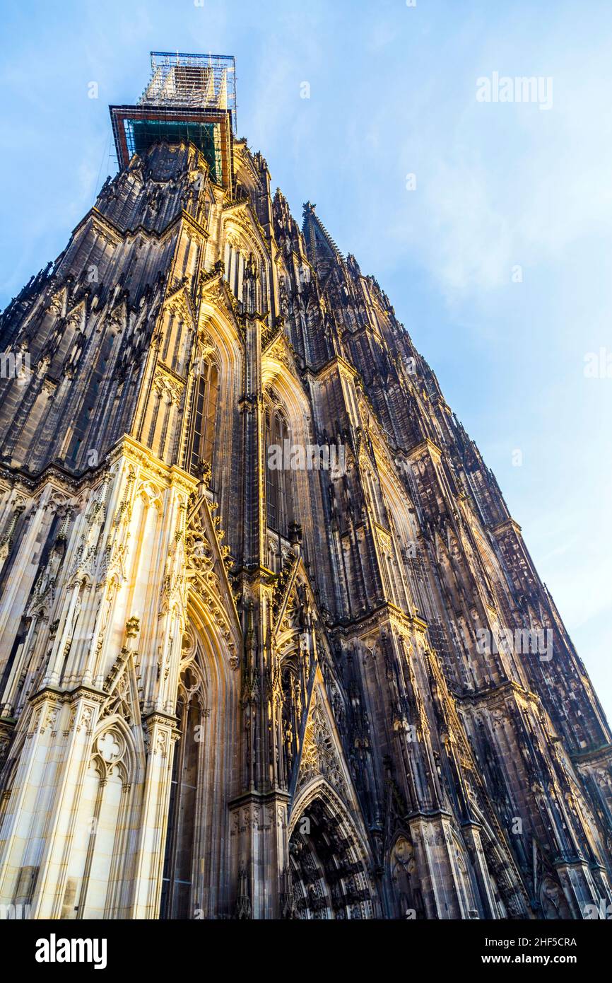 ancient facade of old dome in cologne Stock Photo - Alamy