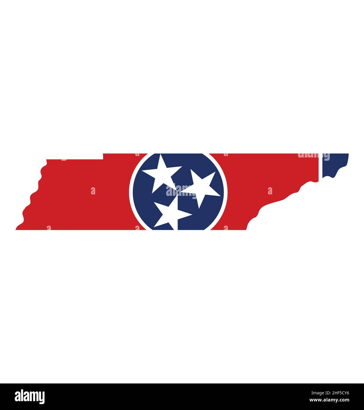 tennessee tn state flag in map shape silhouette icon vector isolated on ...