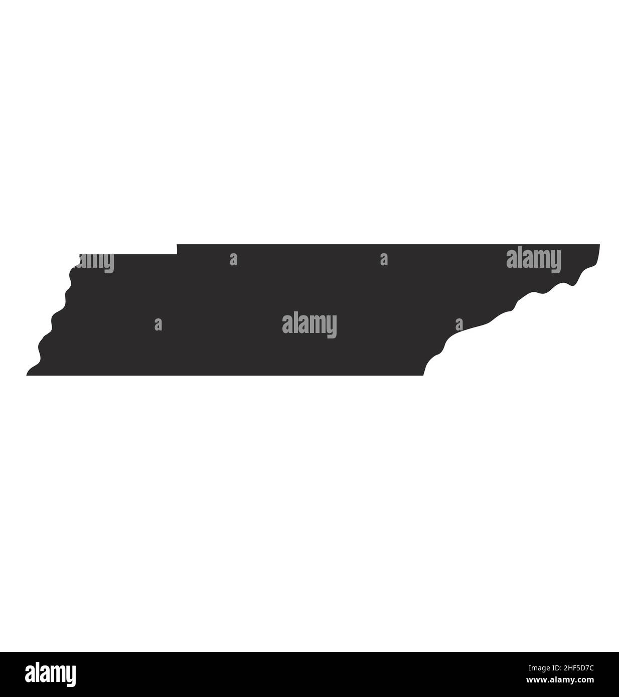 tennessee ts map shape silhouette simplified icon vector isolated on ...