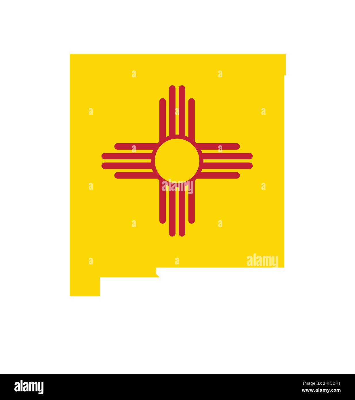 new mexico nm state map shape silhouette with flag icon vector isolated ...