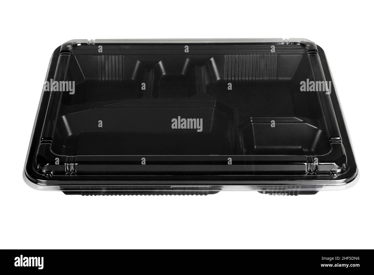 Black Plastic Takeaway Container on White Background Stock Photo - Alamy