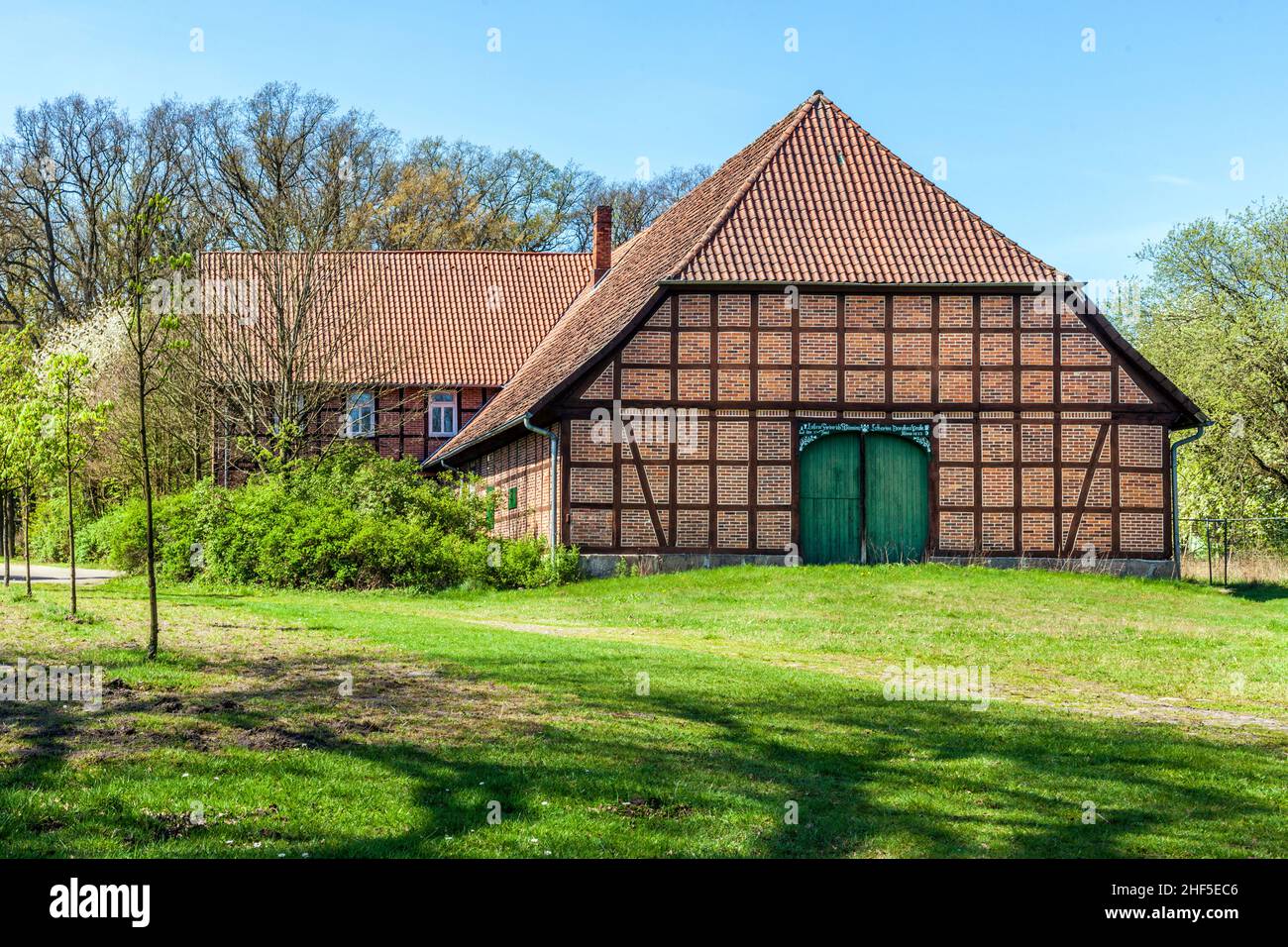 old Half timbered farm house in Germany Stock Photo - Alamy