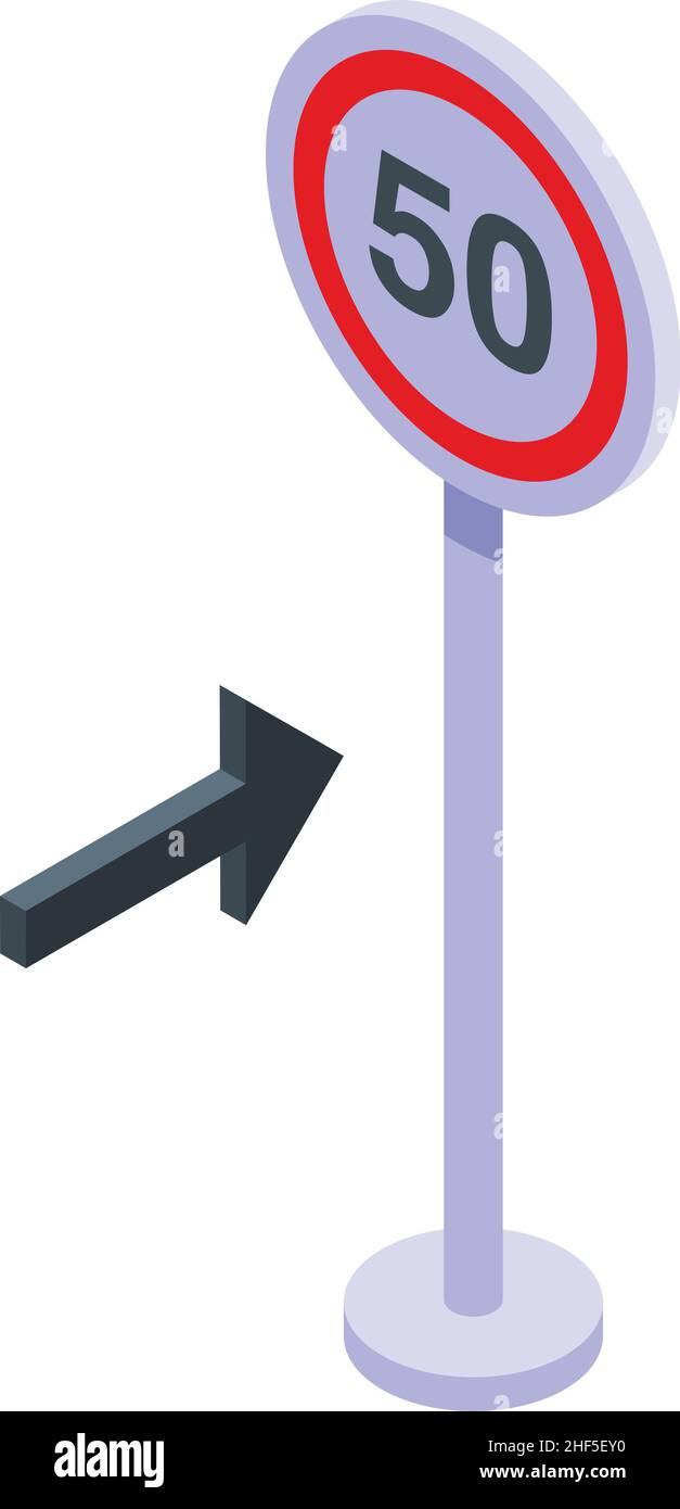 Cartoon Speed Limit Sign