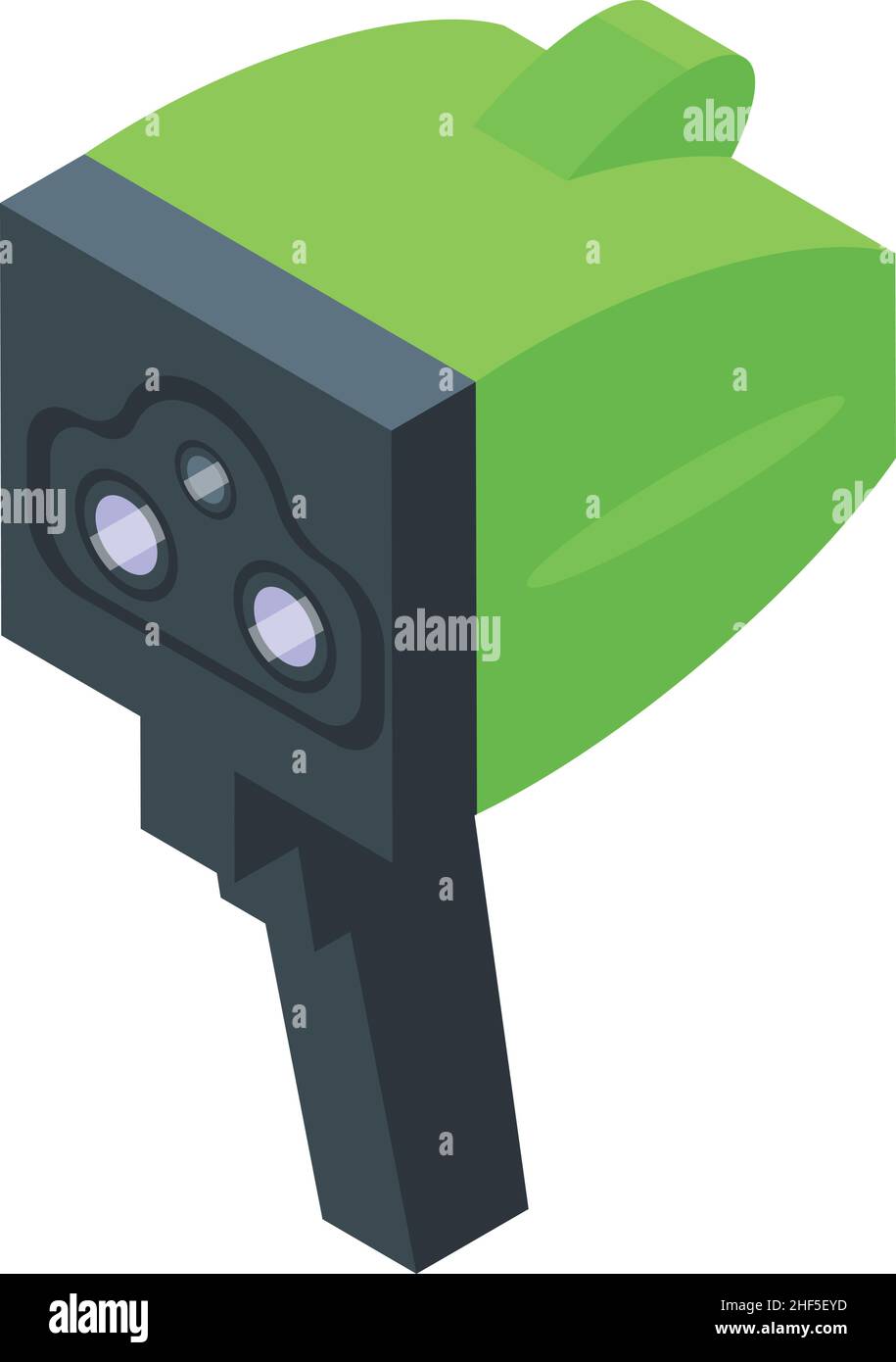 Speed radar traffic icon isometric vector. Camera gun. Vehicle limit ...
