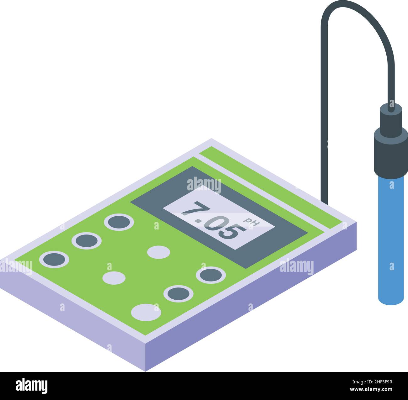 Balance ph meter icon isometric vector. Water soil. Test value Stock ...