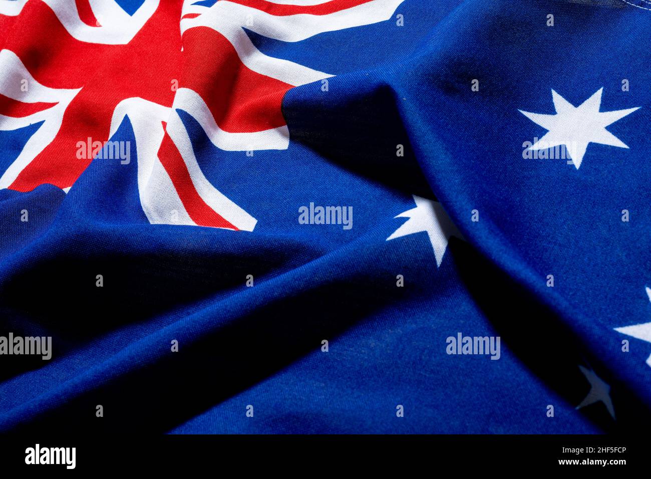 Flag of australia waving hi-res stock photography and images - Alamy