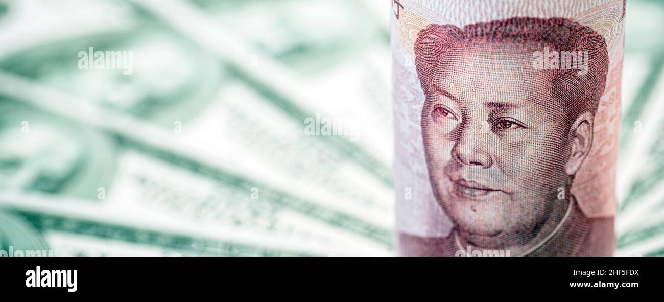 100 yuan banknote hi-res stock photography and images - Alamy