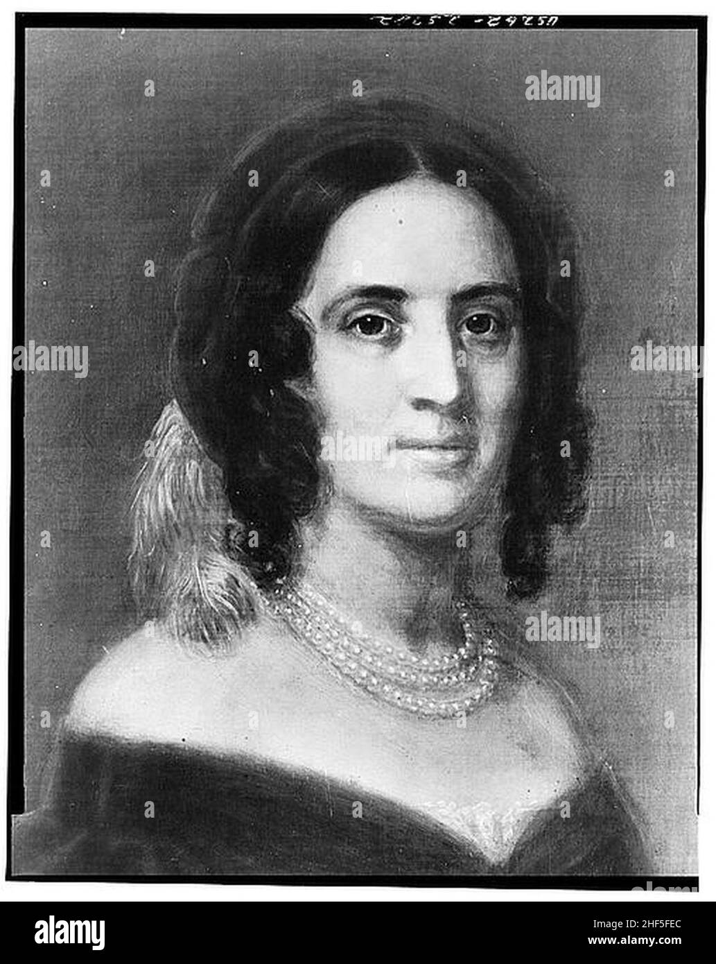 Sarah Childress Polk, wife of President J.K. Polk - photo of portrait ...