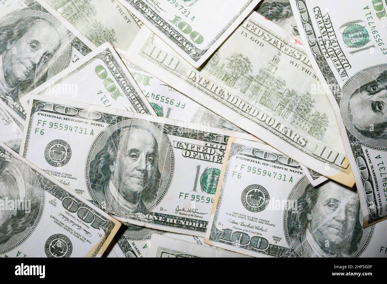 Old hundred dollar bill hi-res stock photography and images - Alamy
