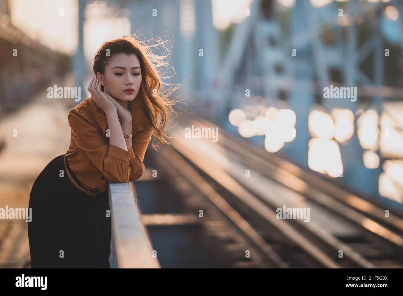 Ho Chi Minh city, Viet Nam: Portrait of a beautiful Vietnamese girl in ...