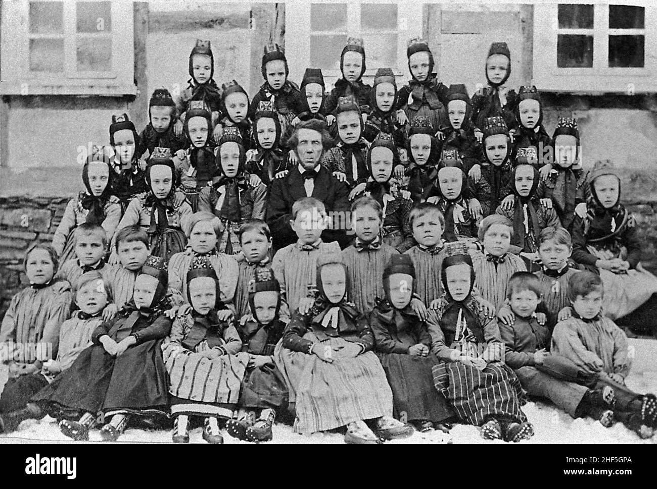 School-class 1850 hg Stock Photo - Alamy