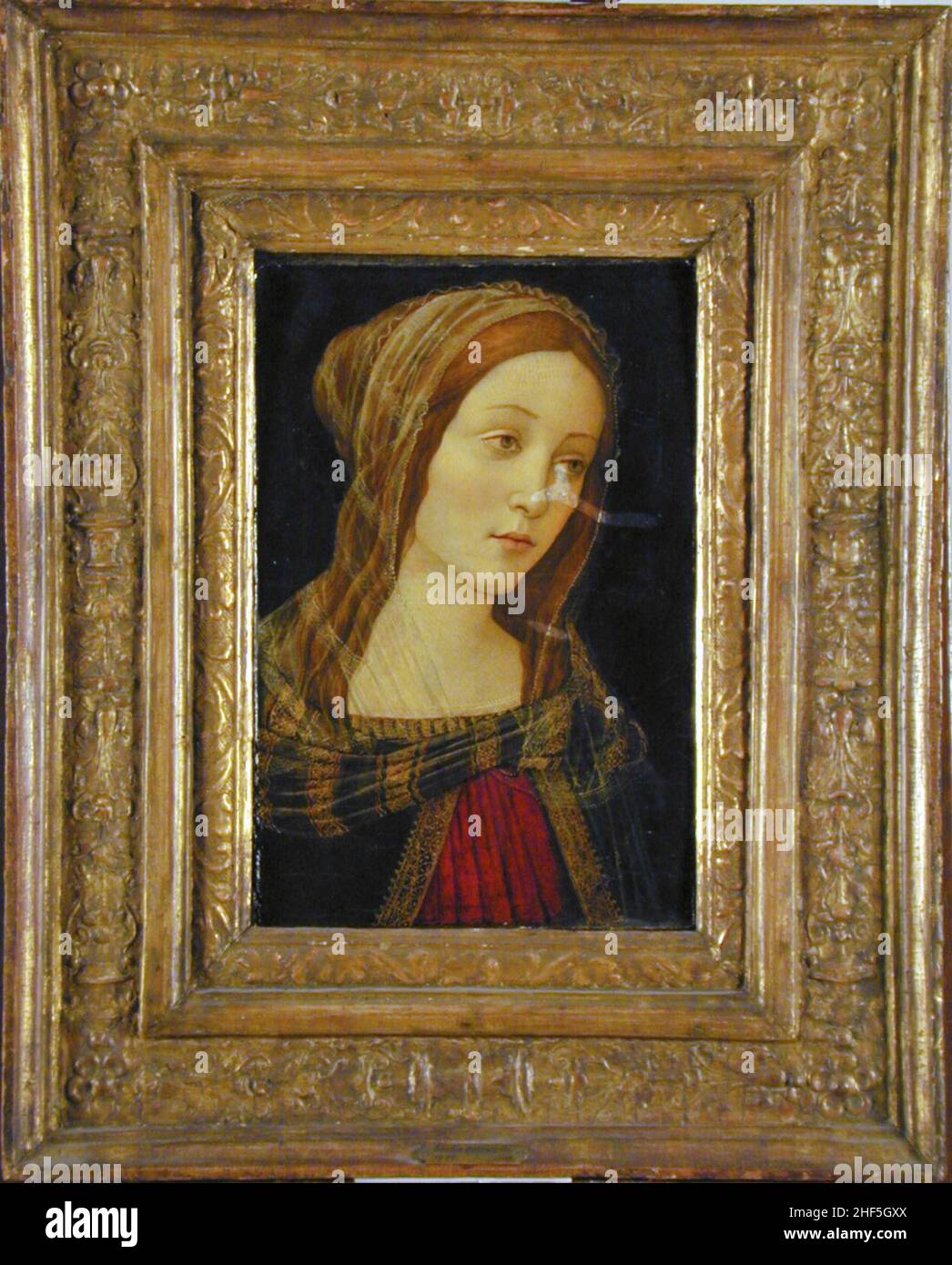 Sandro Botticelli - Head of a Saint Stock Photo - Alamy