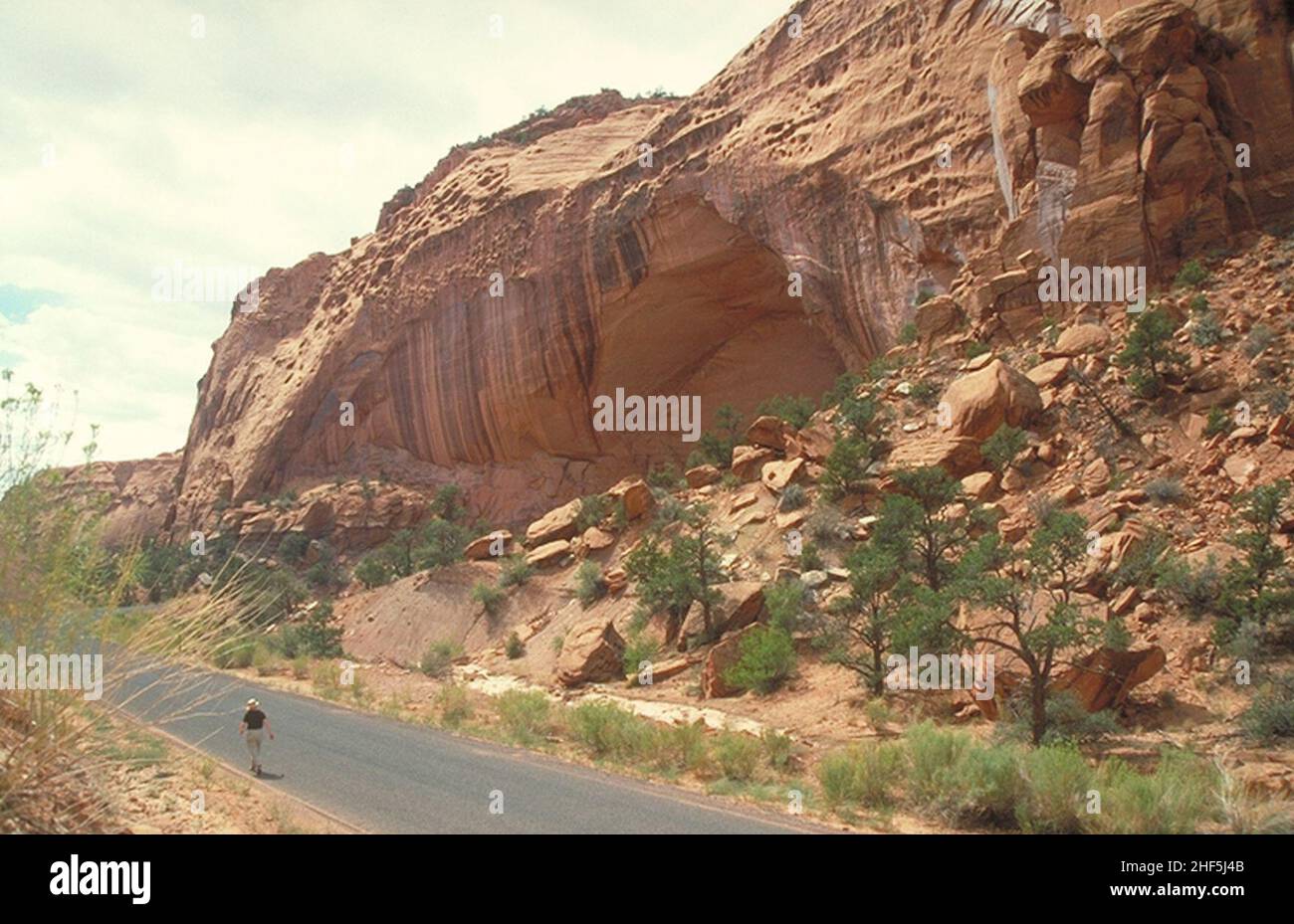 Scenic Byway 12 - Long Canyon Walls on the Burr Trail Stock Photo - Alamy