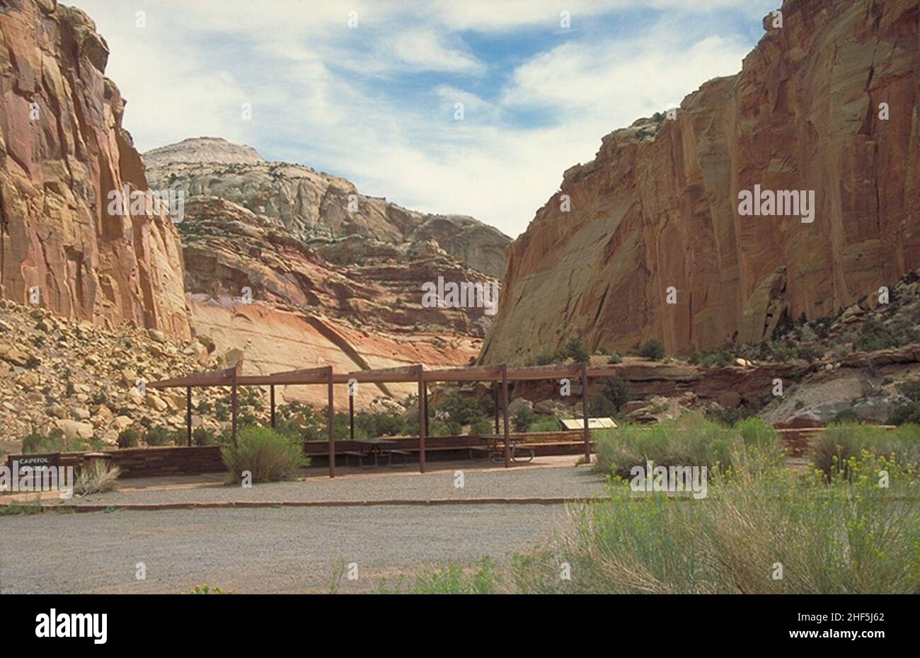 Scenic Byway 12 - Entrance to Capitol Gorge Stock Photo - Alamy
