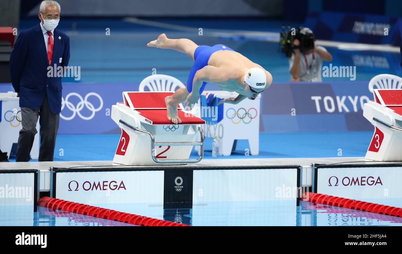 JULY 26th, 2021 - TOKYO, JAPAN: Danas Rapsys of Lithuania in action ...