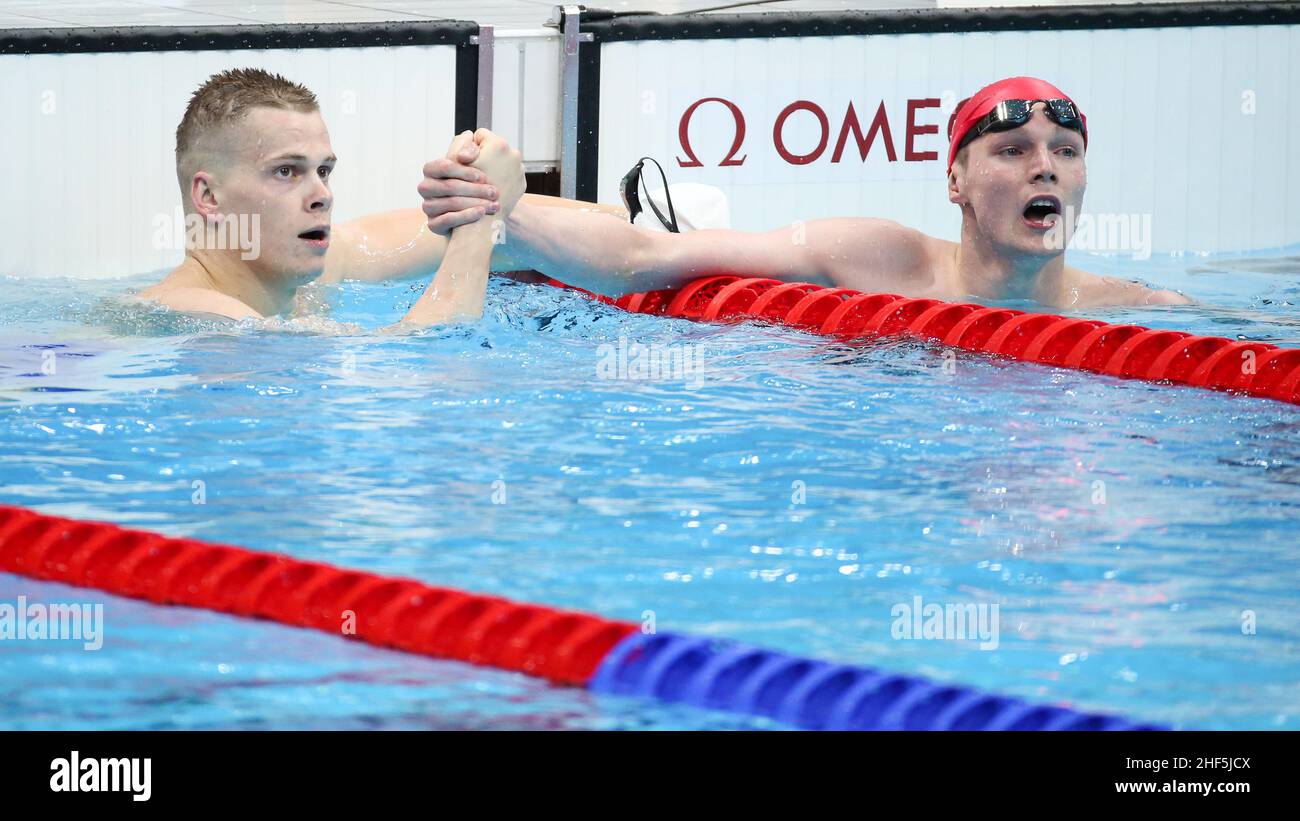 JULY 26th, 2021 - TOKYO, JAPAN: Danas Rapsys of Lithuania (left) and ...