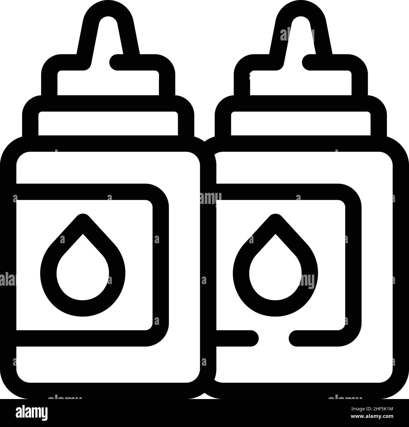 Toner bottle icon outline vector. Art machine. Industry copier Stock ...
