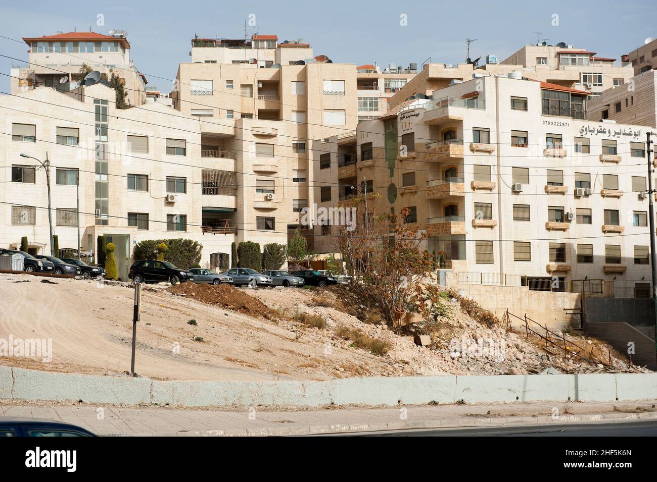 Amman, Jordan. MultipleTraditional Apartment Building and Residence ...