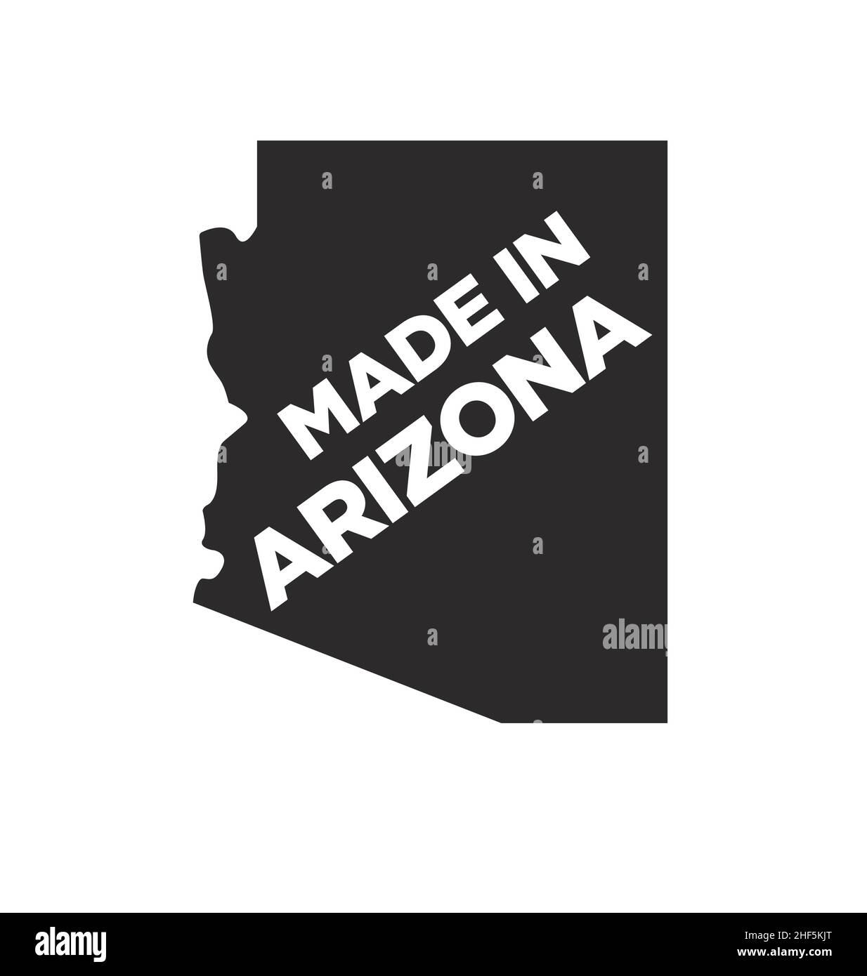 made in arizona logo state map shape design symbol vector isolated on ...