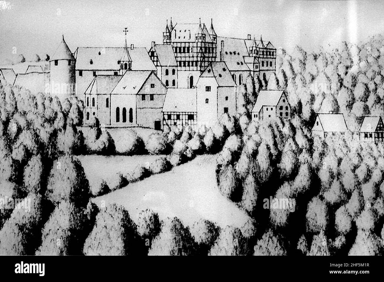 Schloss Burg Stich Stock Photo - Alamy