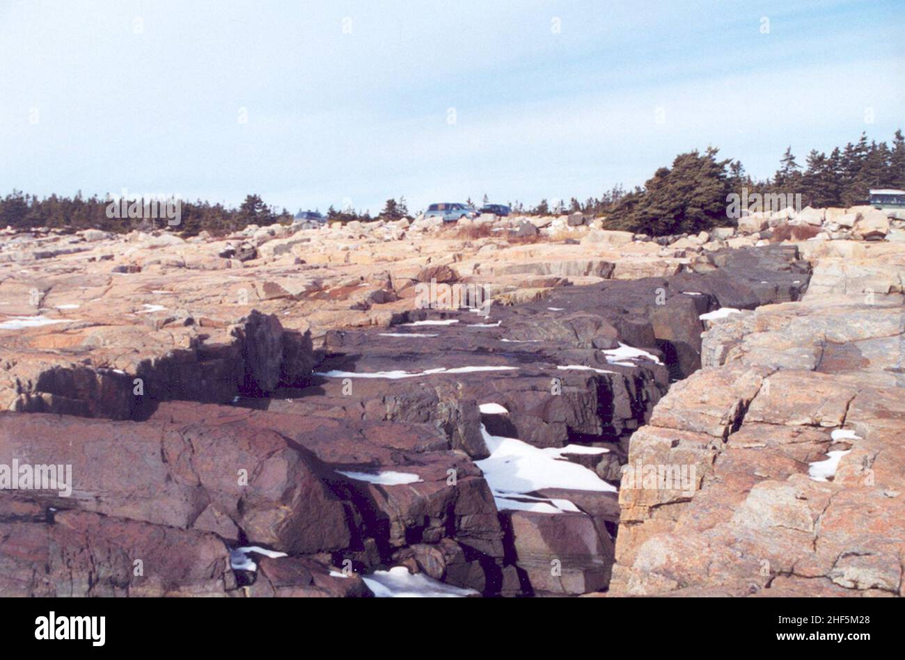 Schoodic Scenic Byway - Black Dike at Schoodic Head Stock Photo - Alamy