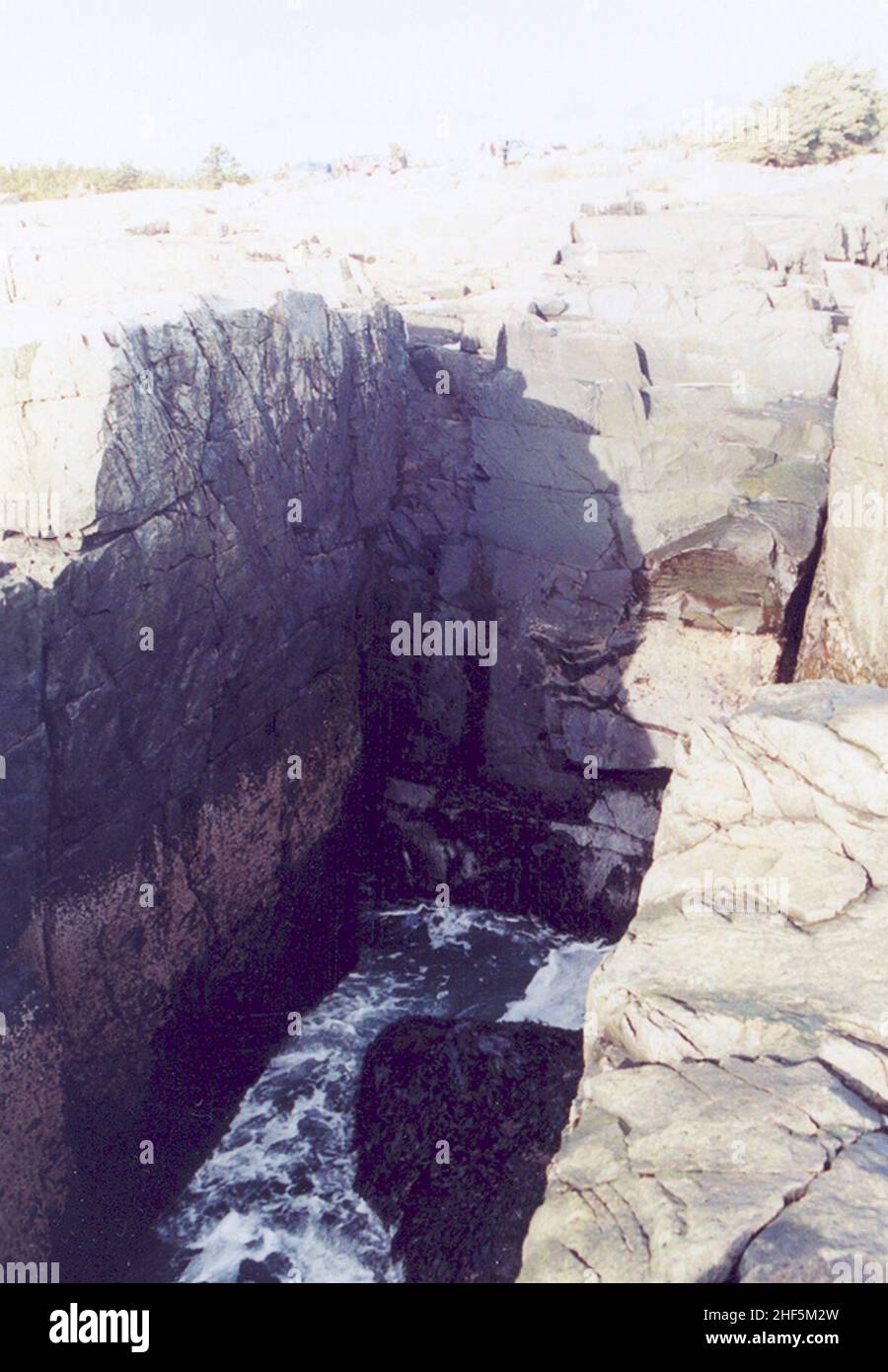 Schoodic Scenic Byway - Looking Down a Black Dike at Schoodic Head ...