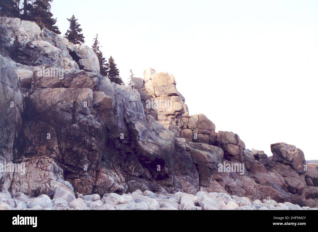Schoodic Scenic Byway - Rock Face at Schoodic Point Stock Photo - Alamy
