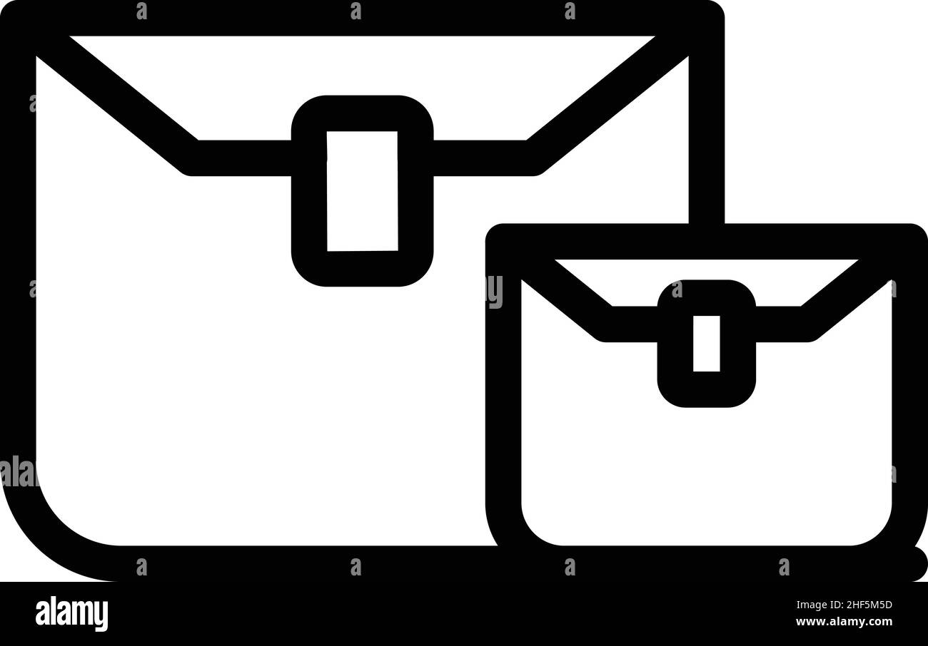 Food bag icon outline vector. Snack pack. Packet box Stock Vector Image ...