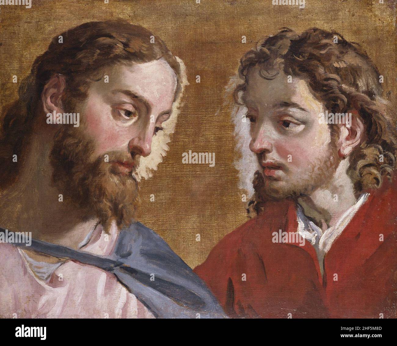 Sebastiano Ricci (Belluno 1659-Venice 1734) - Heads of Christ and St ...