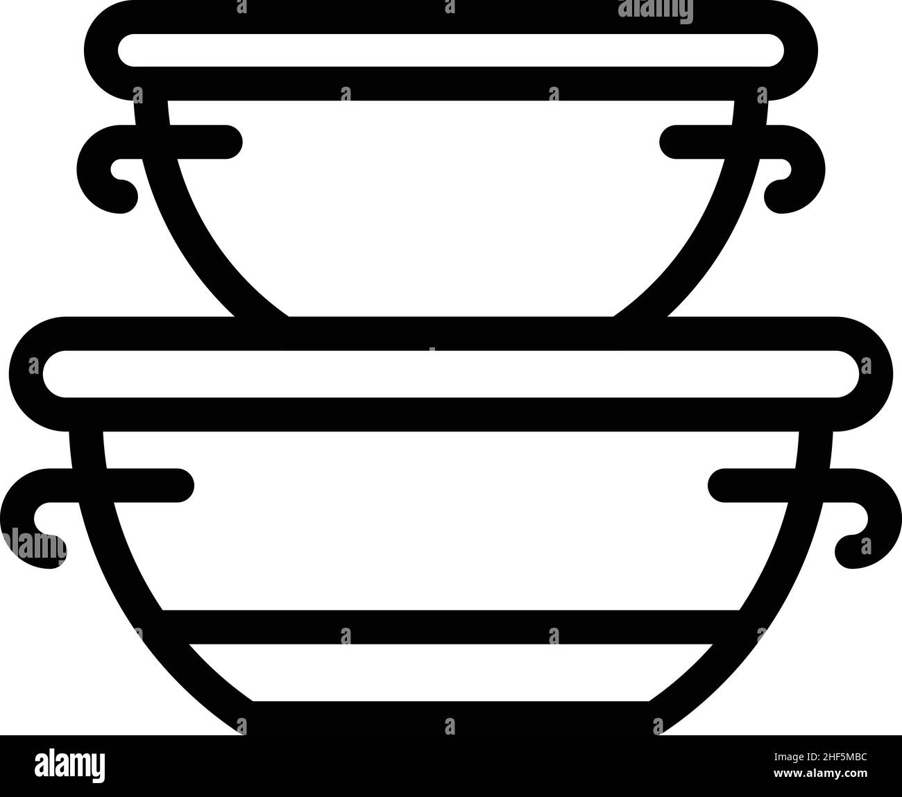 Snack boxes icon outline vector. Food pack. Plastic box Stock Vector ...