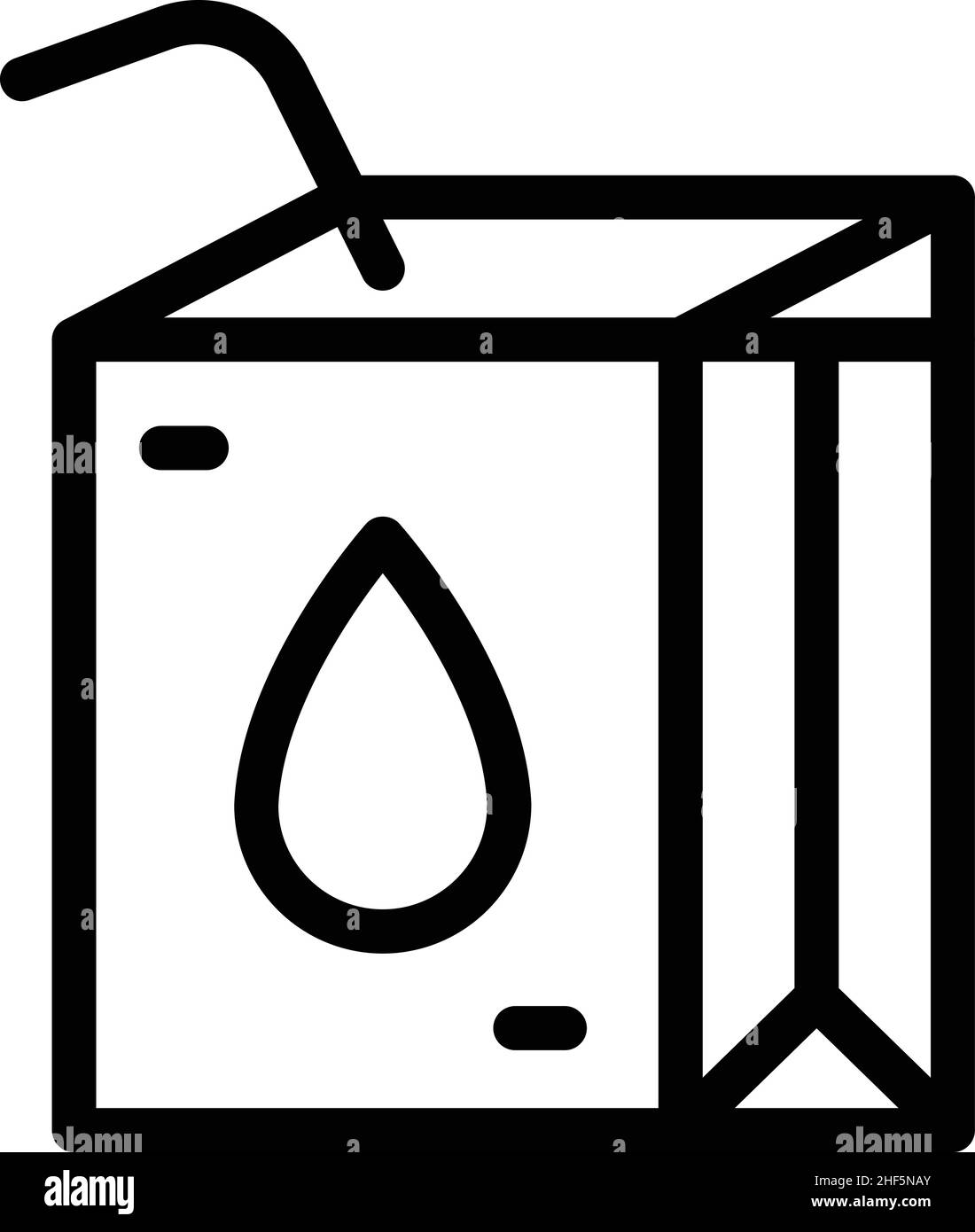 Juice pack icon outline vector. Snack food. Bag packet Stock Vector ...