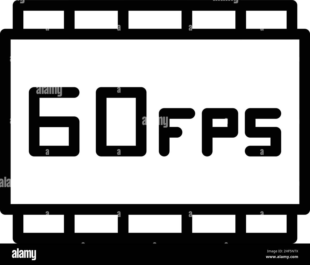 High video frame rate icon outline vector. Aerial drone. Camera ...