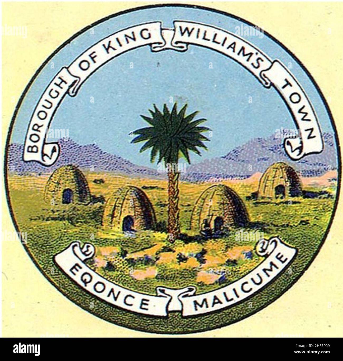 Seal of King William's Town Stock Photo - Alamy