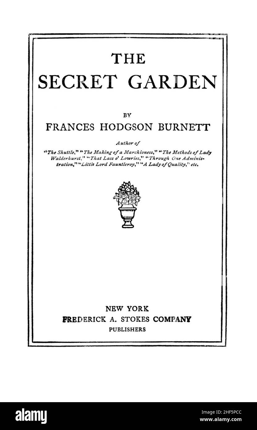 The secret garden Cut Out Stock Images & Pictures - Alamy