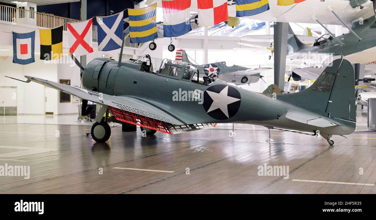 SBD-2 Naval Aviation Museum Stock Photo - Alamy